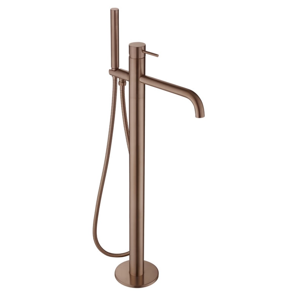 JTP Vos Brushed Bronze Freestanding Bath Mixer | Sanctuary Bathrooms